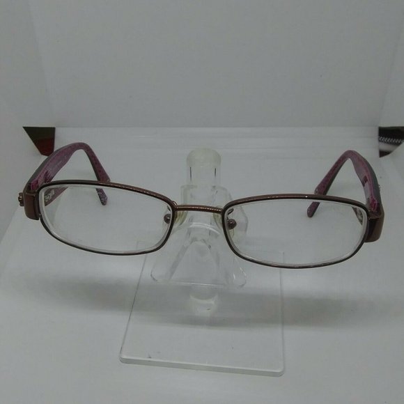 Coach | Accessories | Womens Coach 506 Pink Frame Burgundy Arms ...